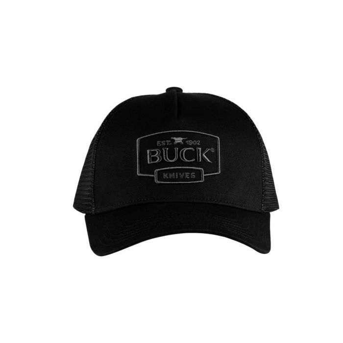 Buck Knives Embroidered Logo Black Trucker Cap | LAWGEAR